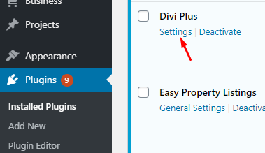 Enable and Disable Divi Plus Modules – Divi Extended Documentation