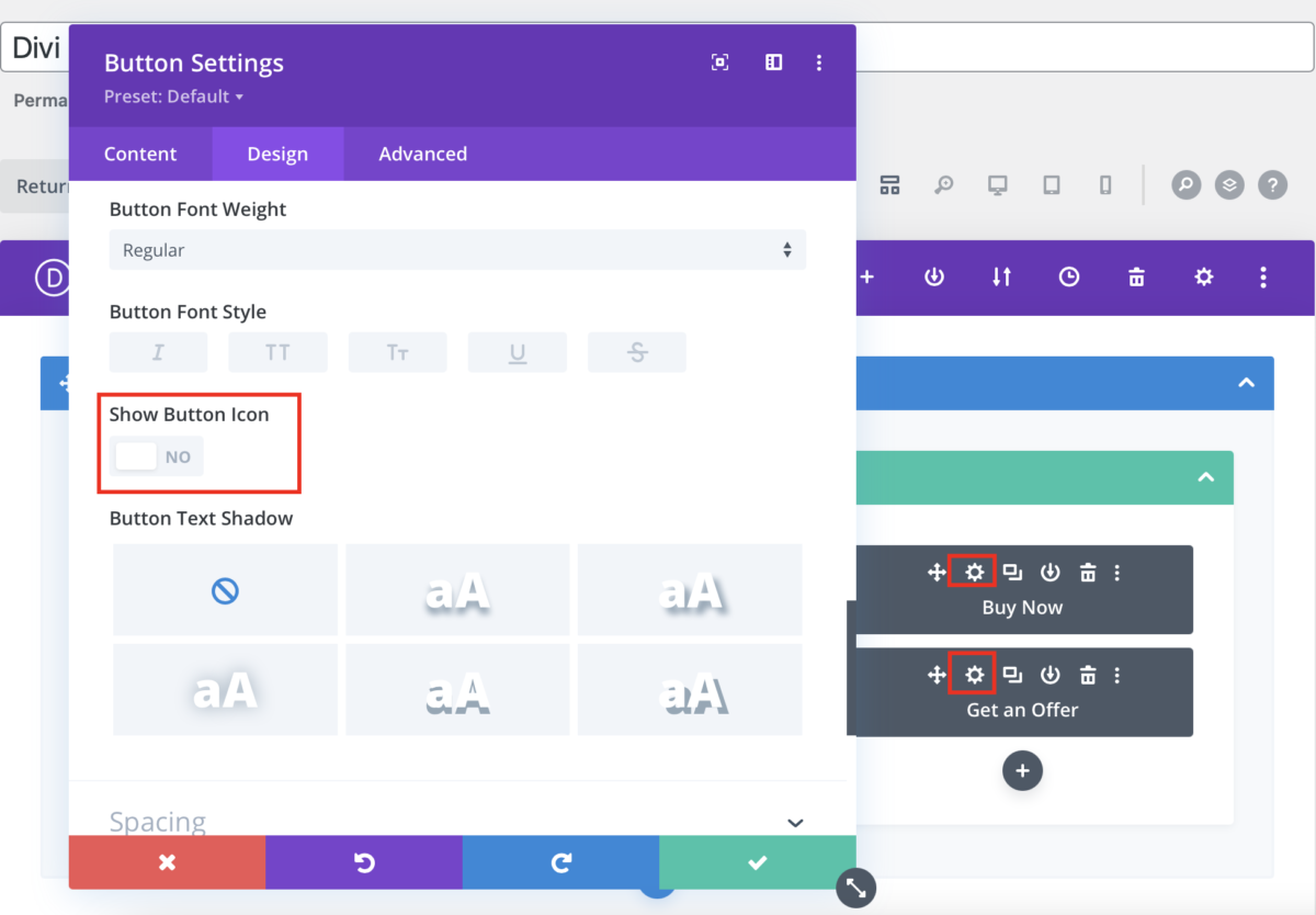 How to add icons to buttons - Divi Extended Documentation