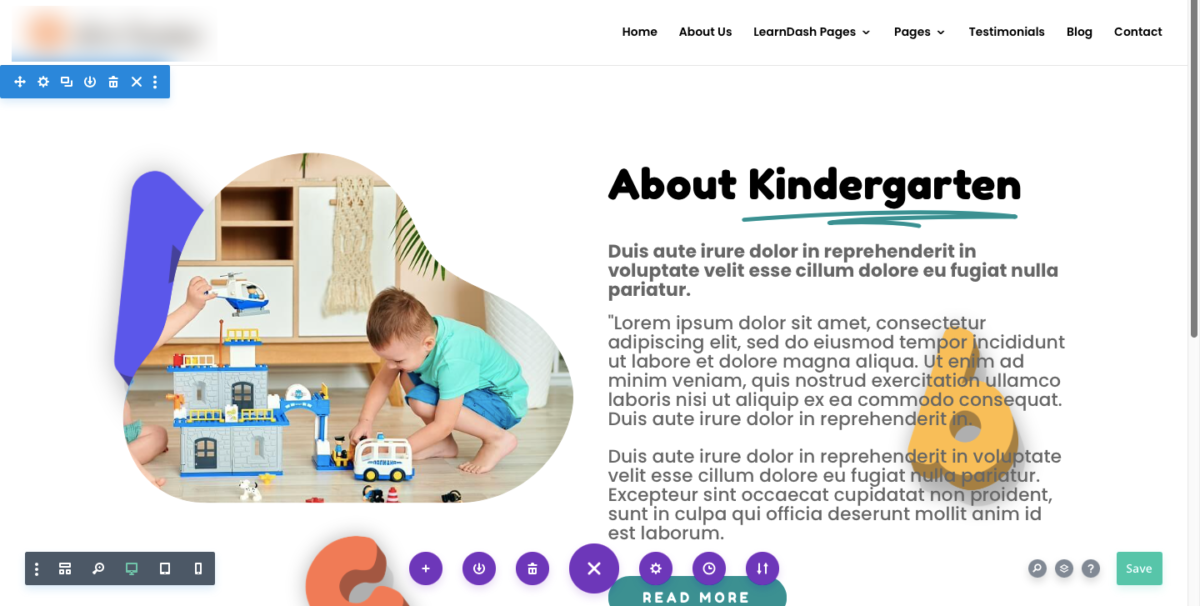 Section blocks - Divi Extended Documentation