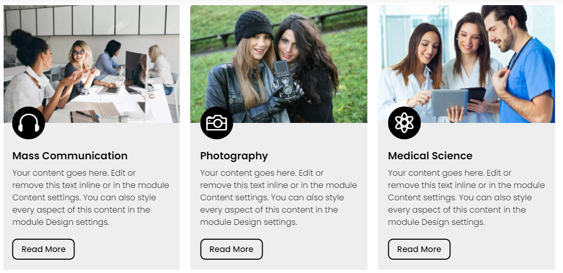 Image Card Carousel - Divi Extended Documentation