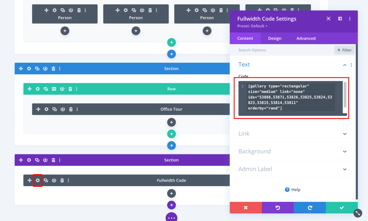 Setting up gallery - Divi Extended Documentation
