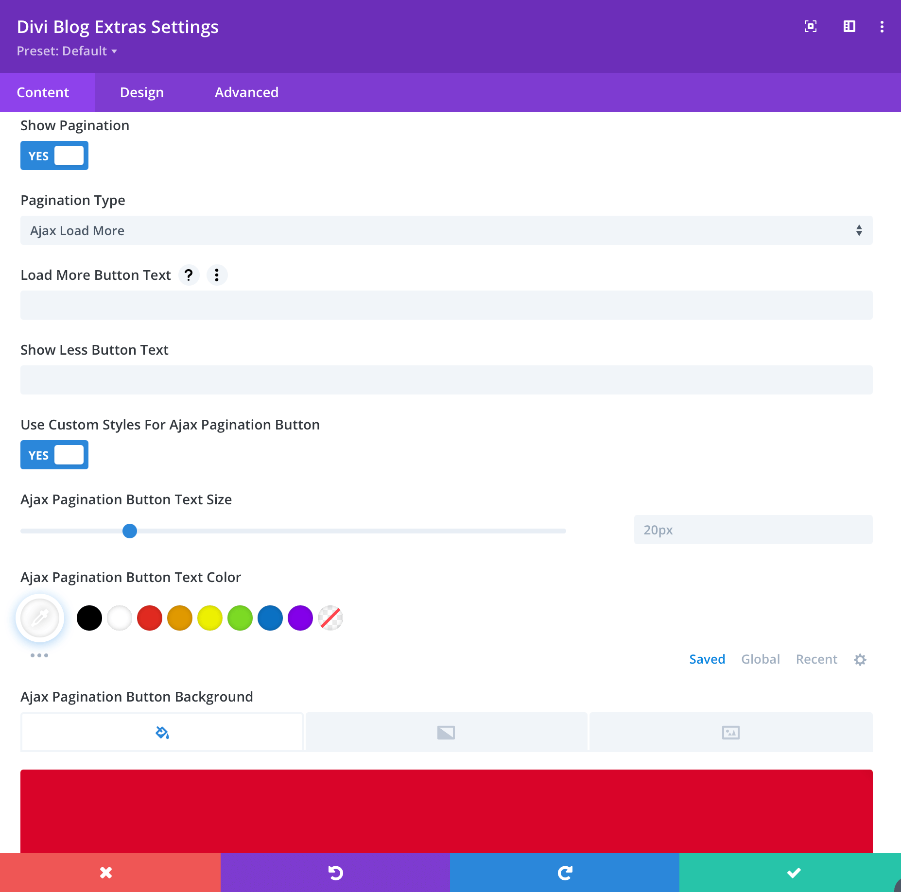 How to format Load More button? - Divi Extended Documentation