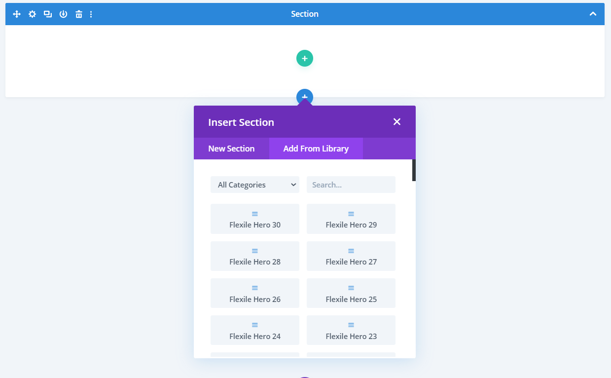 How to install and use hero sections - Divi Extended Documentation
