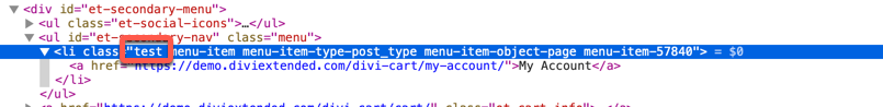 How To Add Custom Css Class To A Menu Item In Wordpress Divi Extended