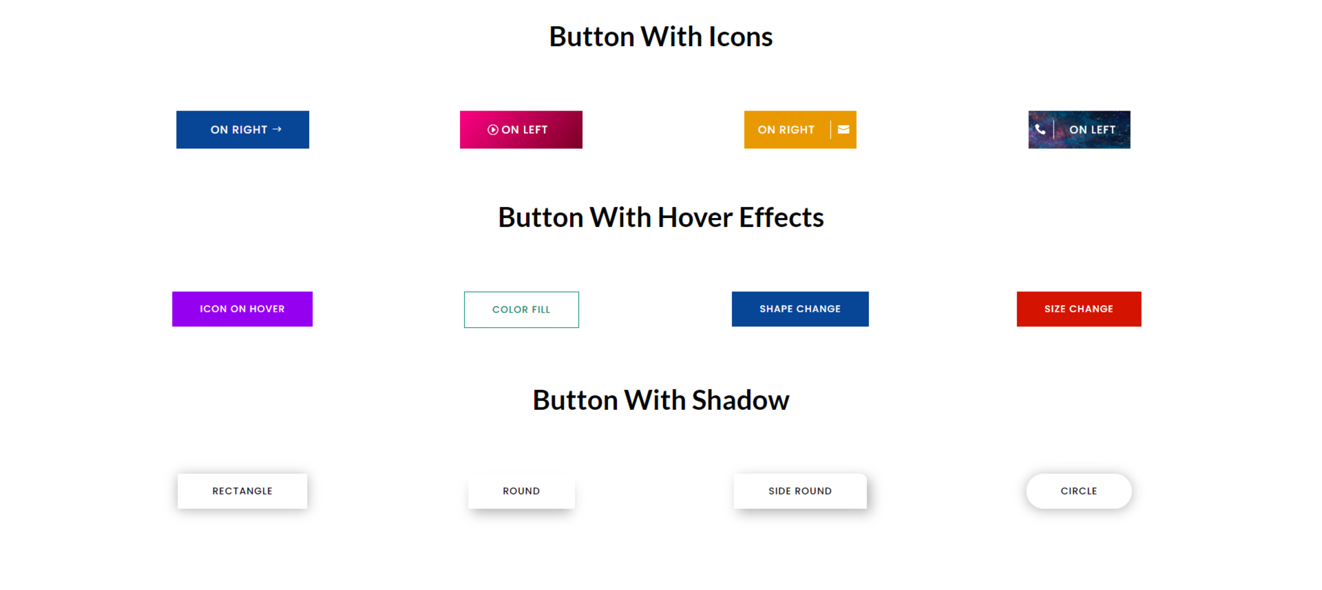 How to use flexile button layouts - Divi Extended Documentation