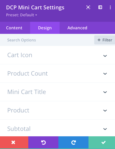 DCP Mini Cart – Divi Extended Documentation