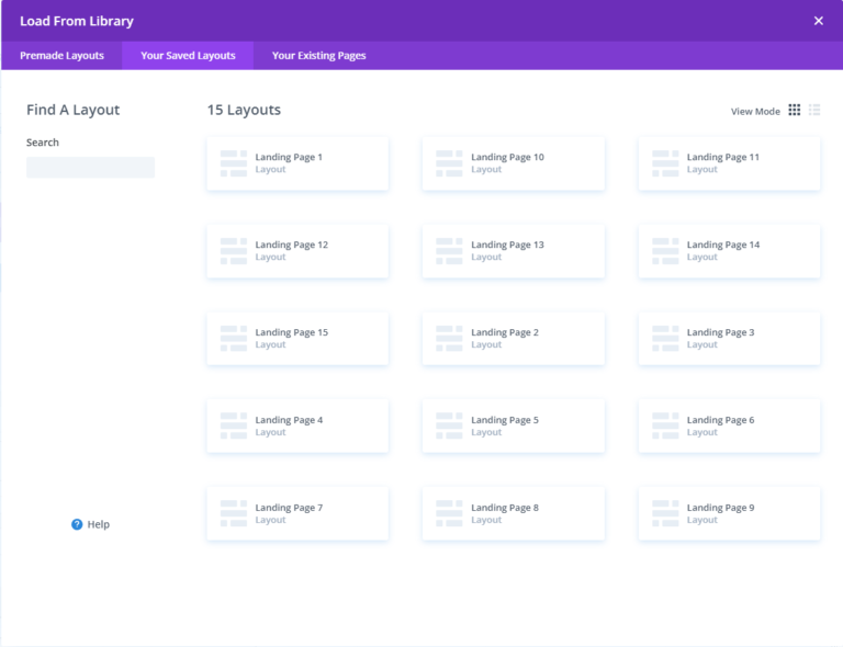 How to access landing pages - Divi Extended Documentation