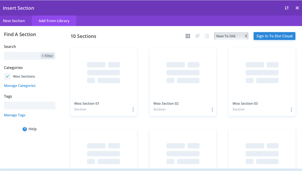Sections – Divi Extended Documentation
