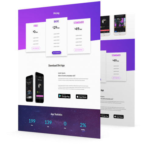 Divi App - Single Page Divi Mobile App Child Theme by Divi Extended