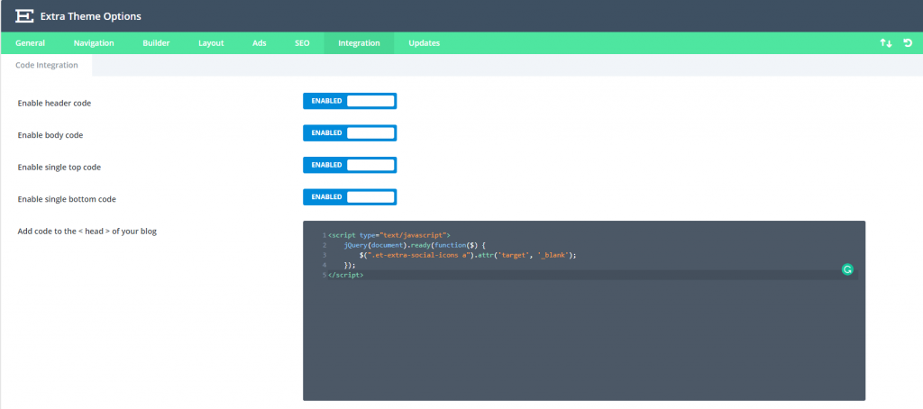How To Open Social Links In A New Tab In Divi And Extra Theme Divi