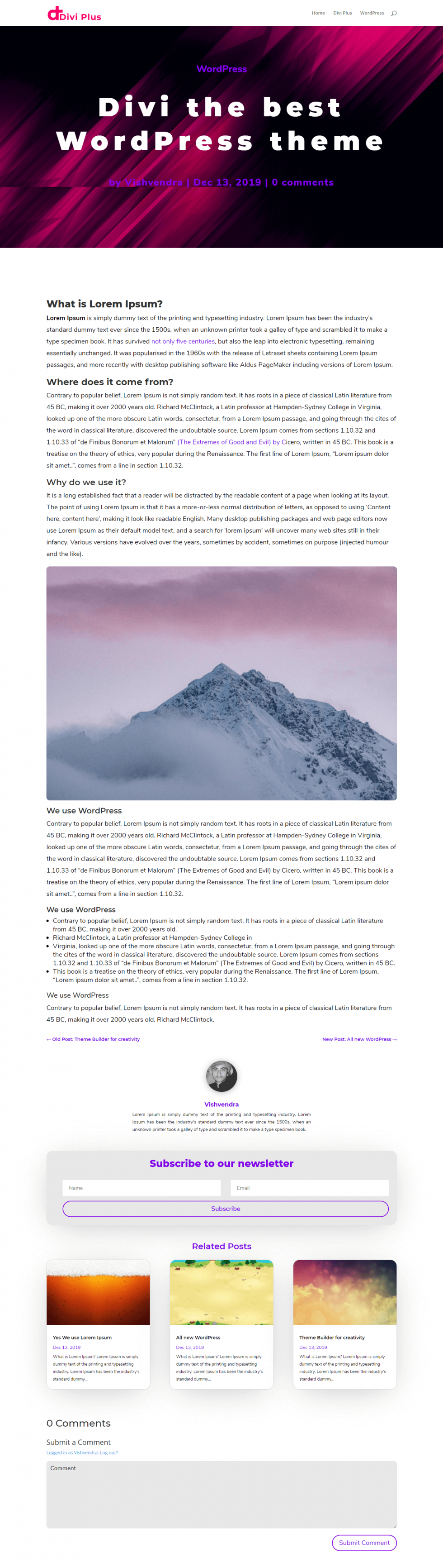 How to create custom Divi blog post template - Divi Extended