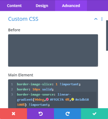 How to create gradient borders in Divi with examples
