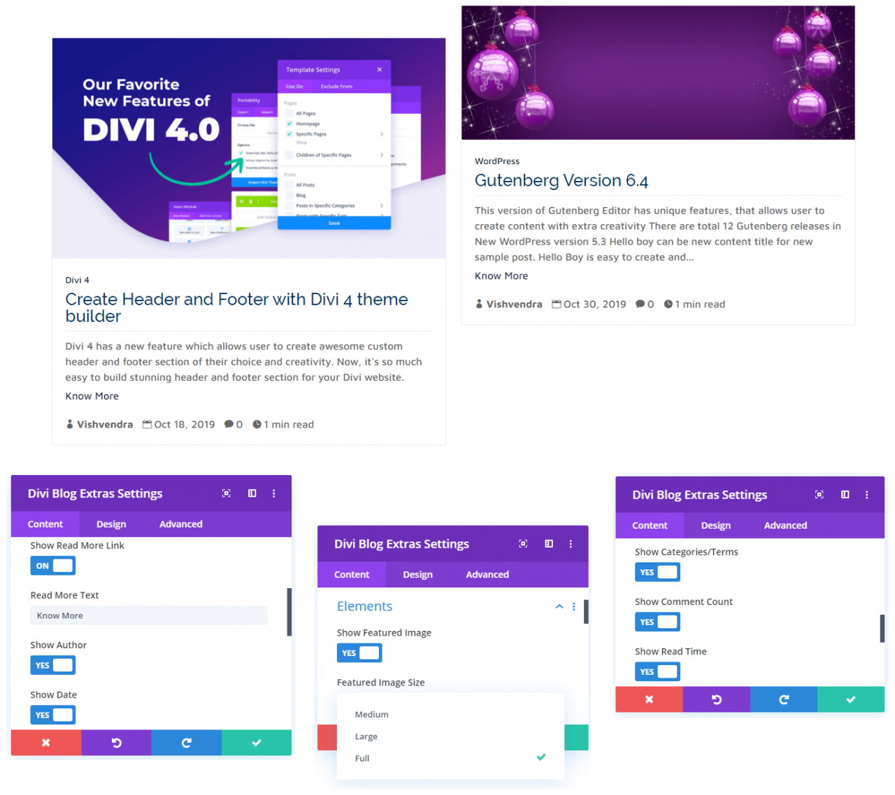 How to create Divi Masonry blog with Divi Blog Extras
