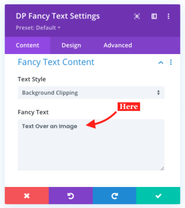 How to display text over an image in Divi - Divi Extended