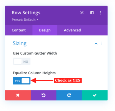 How to equalize column heights in Divi? - Divi Extended