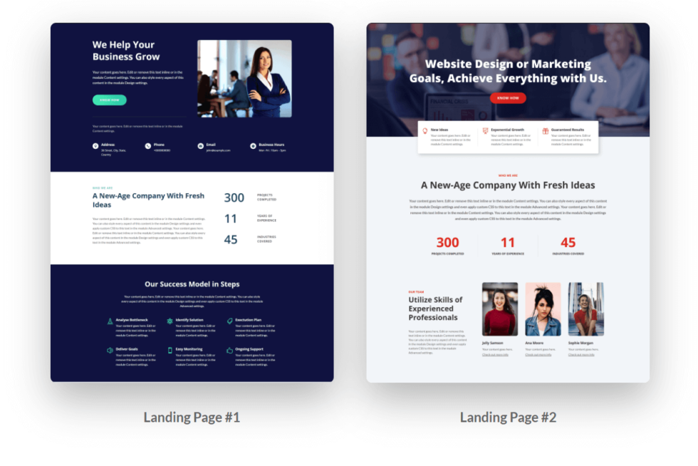 How to create a perfect Landing page - Divi Extended