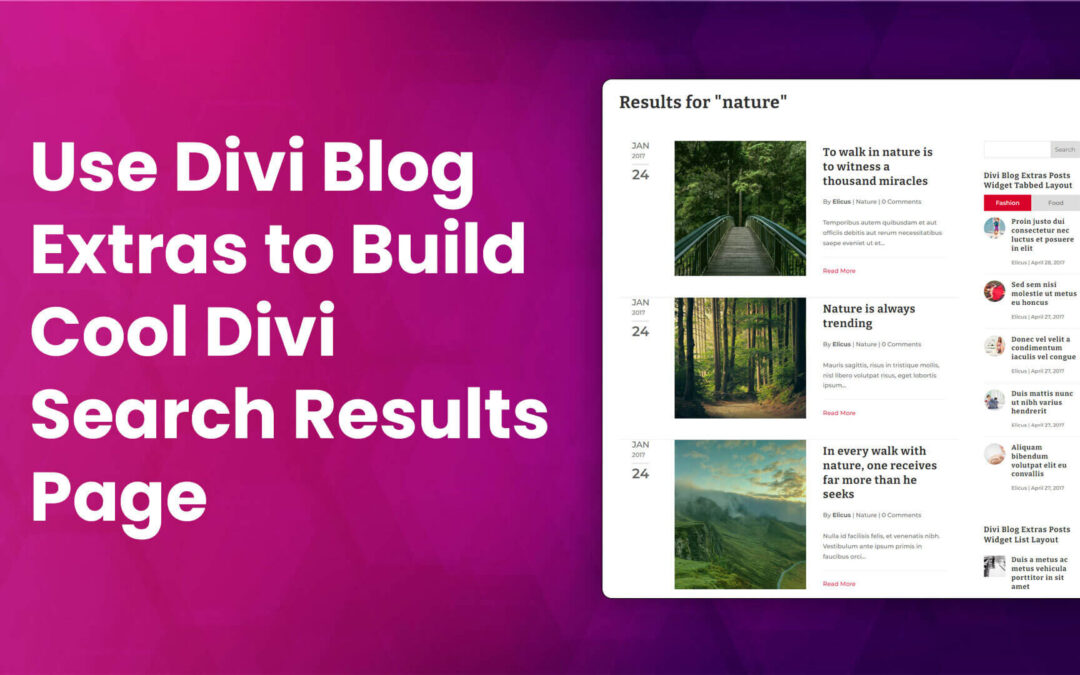 Single Divi Blog Module With 7 Blog Layouts - Divi Blog Extras