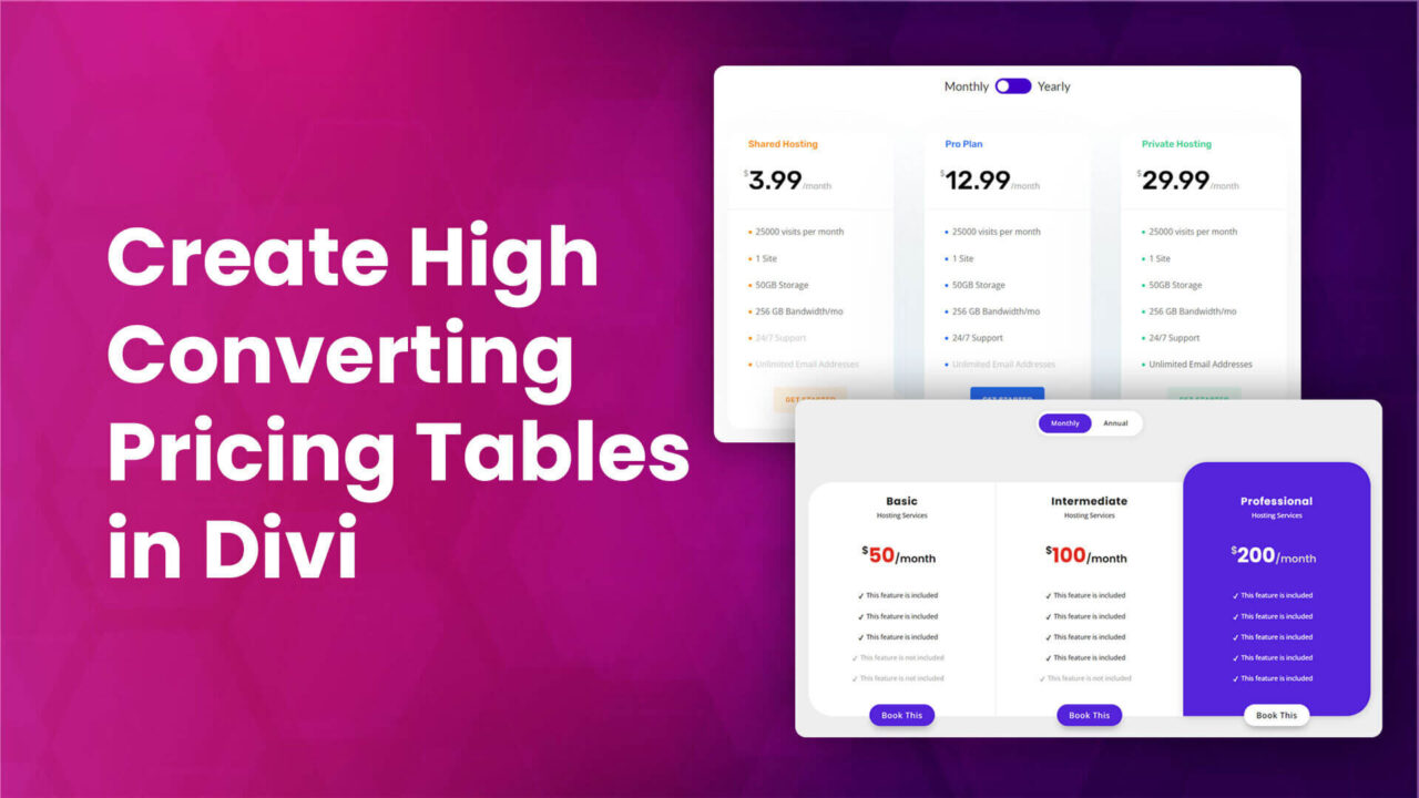 Pricing Tables: Importance and 7 Best Practices to Follow in Divi